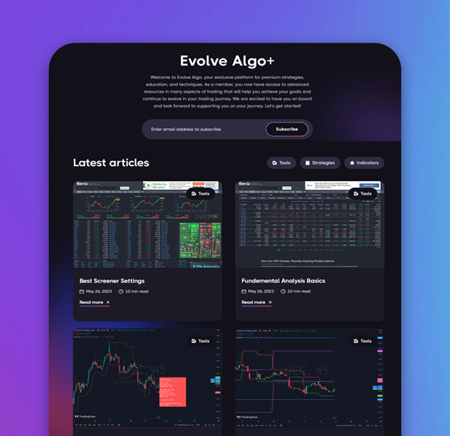 AI Trading Algorithms | Trading Database | Evolve Algo